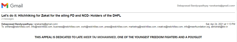 Let’s do it: Hitchhiking for Zakat for the ailing FD and NCD- Holders ...