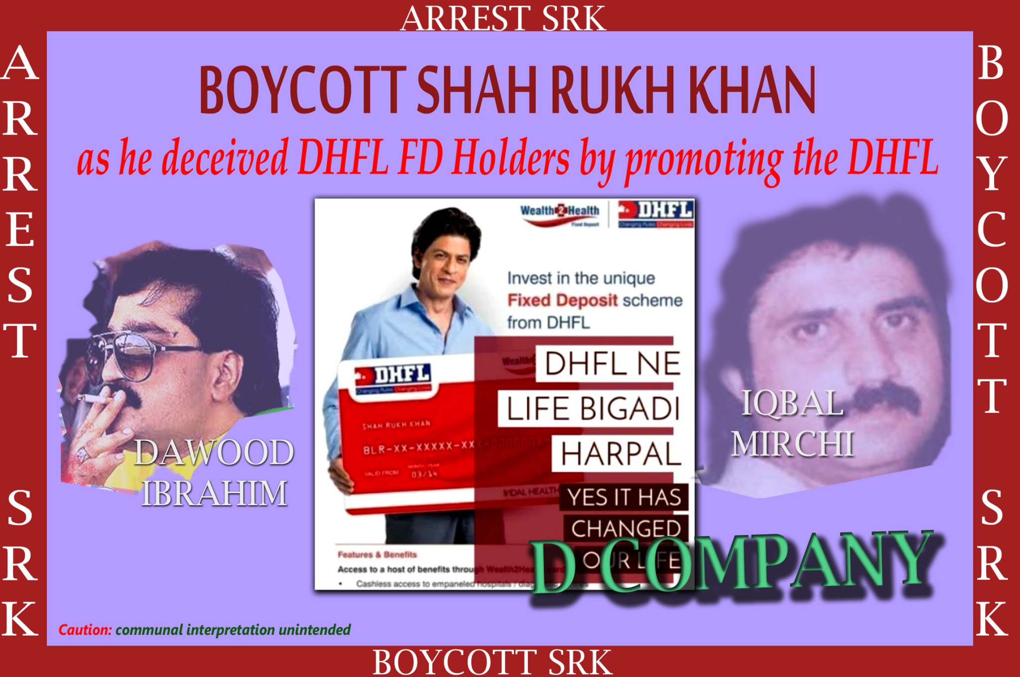 MR. SHAH RUKH KHAN, THE BRAND AMBASSADOR OF DHFL, HAS DECEIVED THE ...