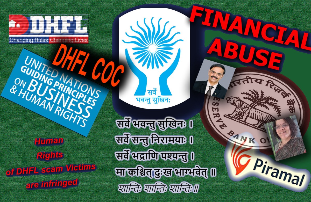 FINANCIAL ABUSE OF THE DHFL VICTIMS BY THE CoC FOR DHFL: THIRD ...