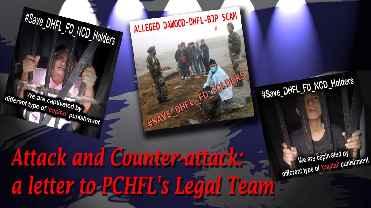 Attack and Counter-attack: a letter to PCHFL’s Legal Team – Once in a ...