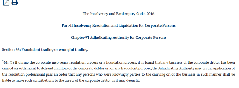 IBC Section 66 Overlooked by the DHFL-CoC: A Big Conspiracy? – Once in ...