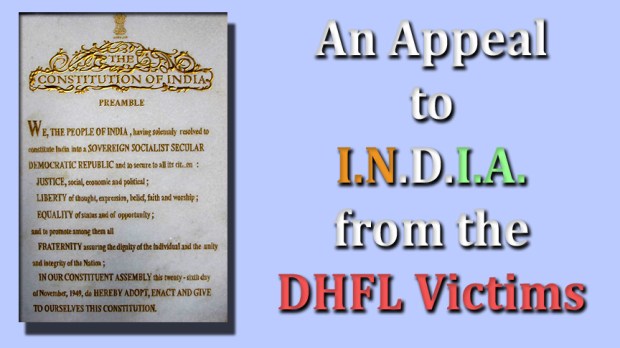 An Appeal to I.N.D.I.A. from the DHFL Victims – Once in a Blue Moon ...